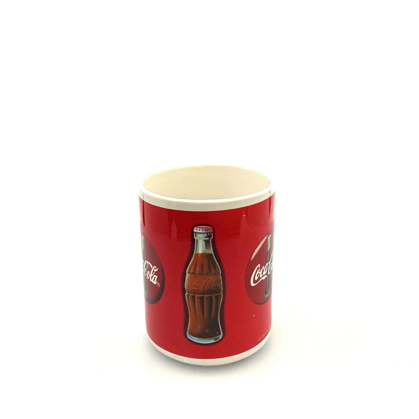 Coca-Cola Large Logo Red Ceramic Coffee Mug – Vintage 1997 Collectible ...